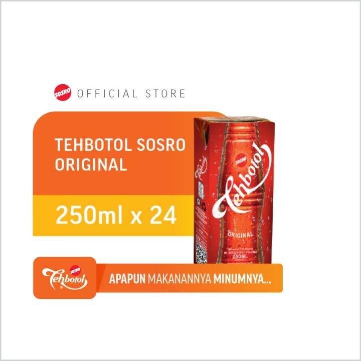 Sosro Teh Botol 250 ml (Kemasan Kotak) 1 Dus isi 24 pcs | Lazada Indonesia