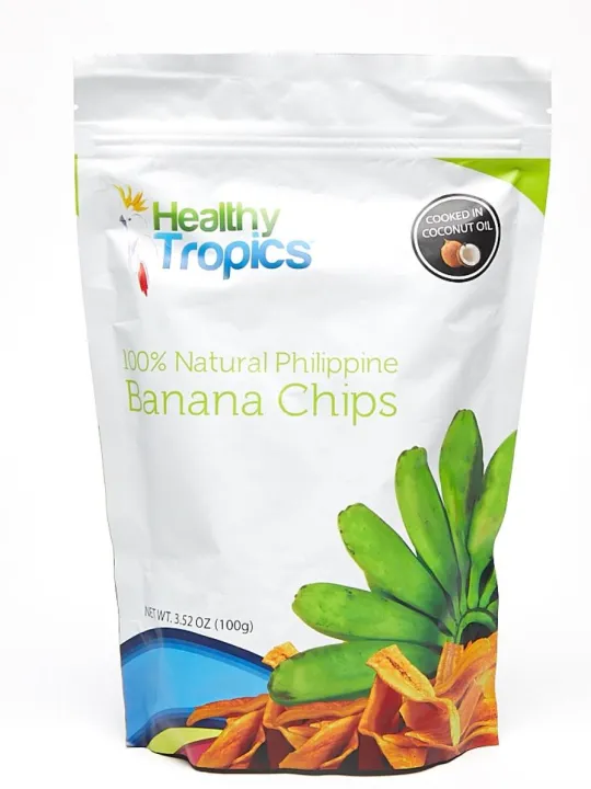 Healthy Tropics 100% Natural Philippine Banana Chips 100g | Lazada PH