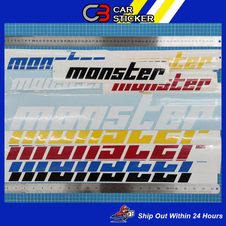 MONSTER CAR STICKER / CS756 | Lazada
