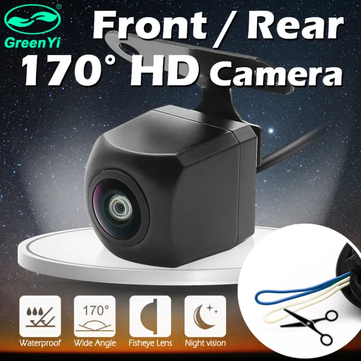 GreenYi 170 Angle Vehicle Rear Front Side View Camera CCD Fish Eyes ...
