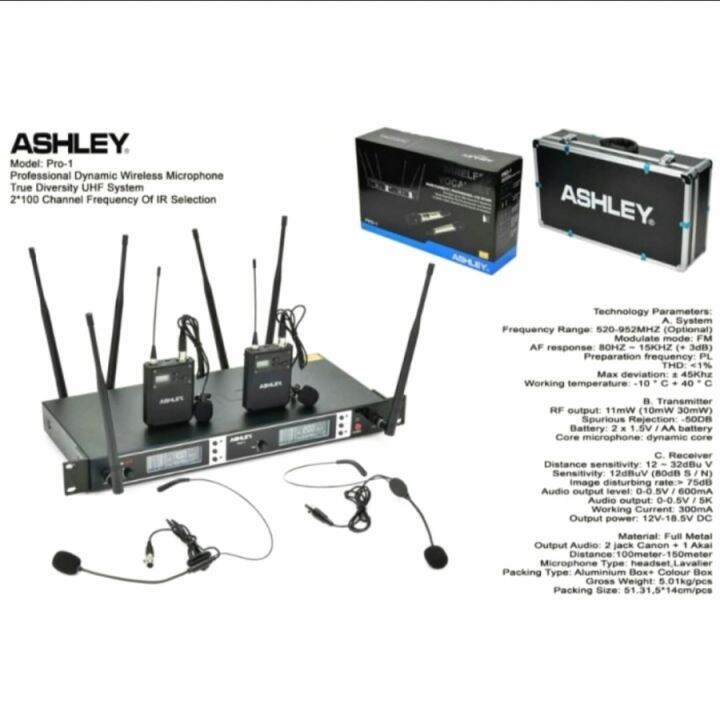 Ashley Pro-1 JJ-HH / Pro-1 Wireless Microphone ASHLEY - ORIGINAL ...