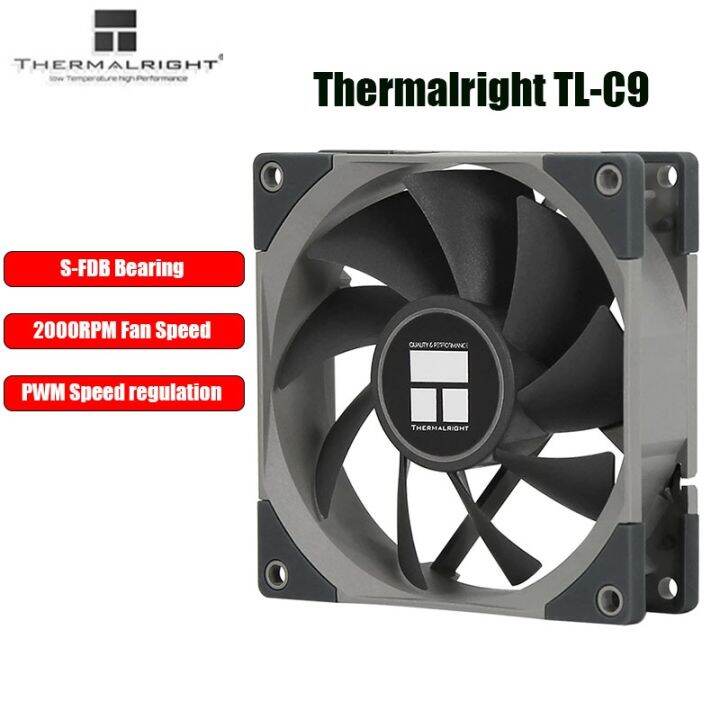 Thermalright TL-C9 90mm Computer case cooling Fan 9cm Thin silent desktop cpu cooler fan 4PIN ...