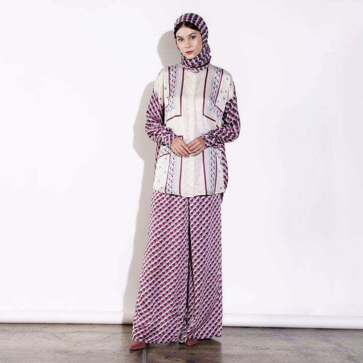 JFW 2022 ALEZA Veza Shirt Beige | Lazada Indonesia