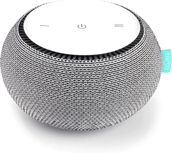 SNOOZ White Noise Sound Machine - Real Fan Inside for Non-Looping White ...