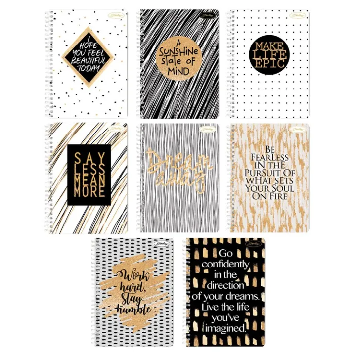 Sterling Black and White Spiral Notebook Set of 8 | Lazada PH