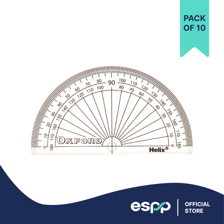 Protractor Plastic 10 Pcs Protractor,Maths Protractors Ruler Helix ...