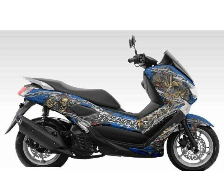 Sticker Decal yamaha NMAX 155 old Full Body Motif tengkorak Predator ...