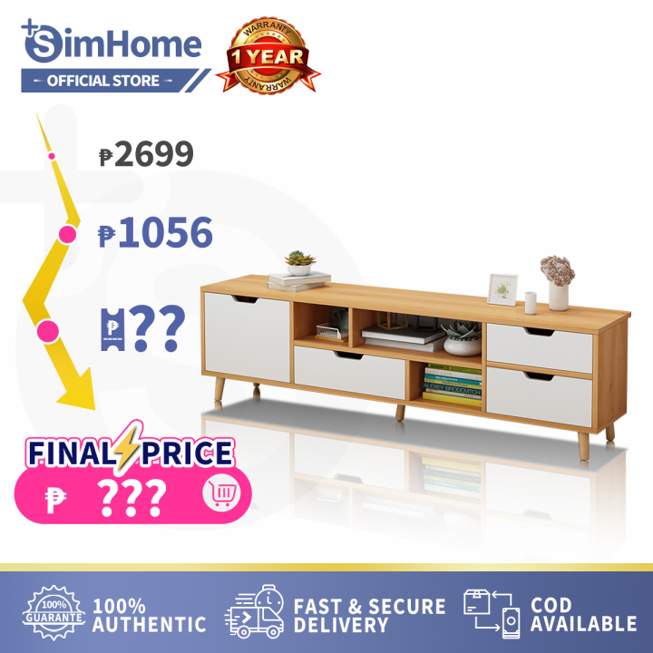 SimHome 120cm/140CM Simple Nordic TV Cabinet Furniture/Living Room TV Stand/Storage Cabinet ...