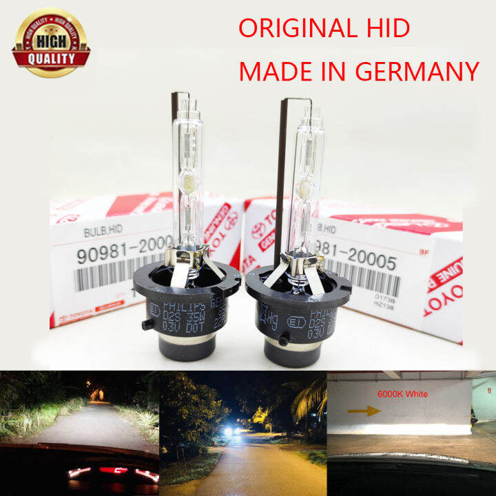2pcs D2S D2R D4S Germany(42402) Xenon HID Bulb 4300k 6000K White Wish ...