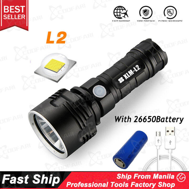 outdoor quad-core strong light flashlight P70LED wick 1000M bright ...