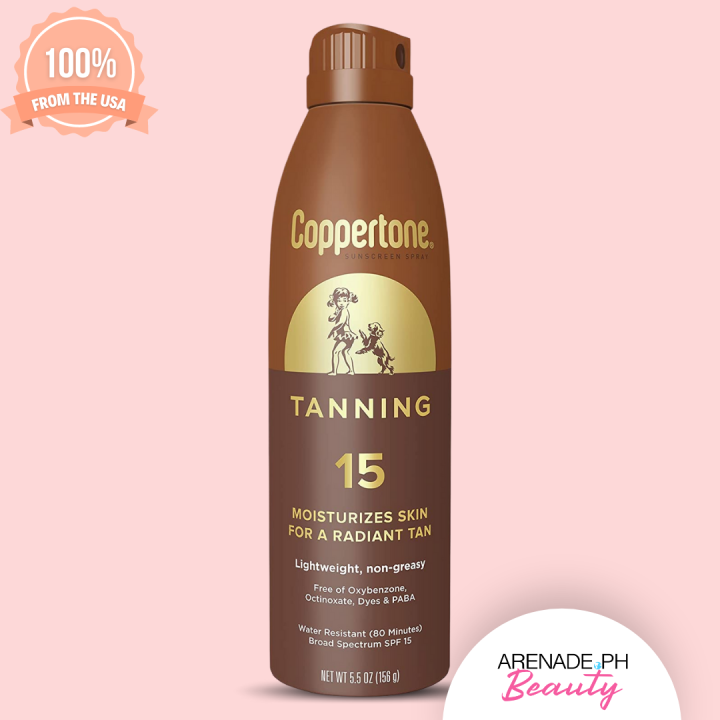 Coppertone Sunscreen Spray Moisturizes Skin For A Radiant Tan Tanning ...