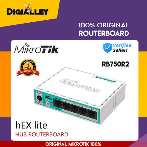 Mikrotik hEX Lite RB750R2 Router Lite routerboard 5 Port Ethernet | Lazada Indonesia