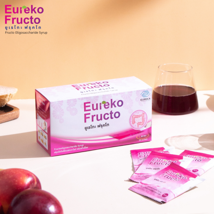 อาหารเสริมสุขภาพลำไส้ แก้ปัญหาท้องผูก 60 ซอง Eureko Fructo | Lazada.co.th