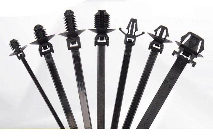 Cable Tie Automotive Wiring Push Mount Black Car Zip Wire Wrap ...