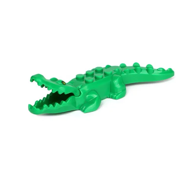[Moc Hub] โมเดลสัตว์จระเข้บล็อกตัวต่อเขียว,โมเดลล็อก Kids Toys รูปสัตว์ ...