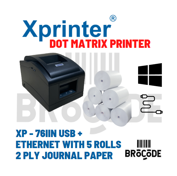 Xprinter XP-76IIN DOT MATRIX RECEIPT PRINTER | Lazada PH
