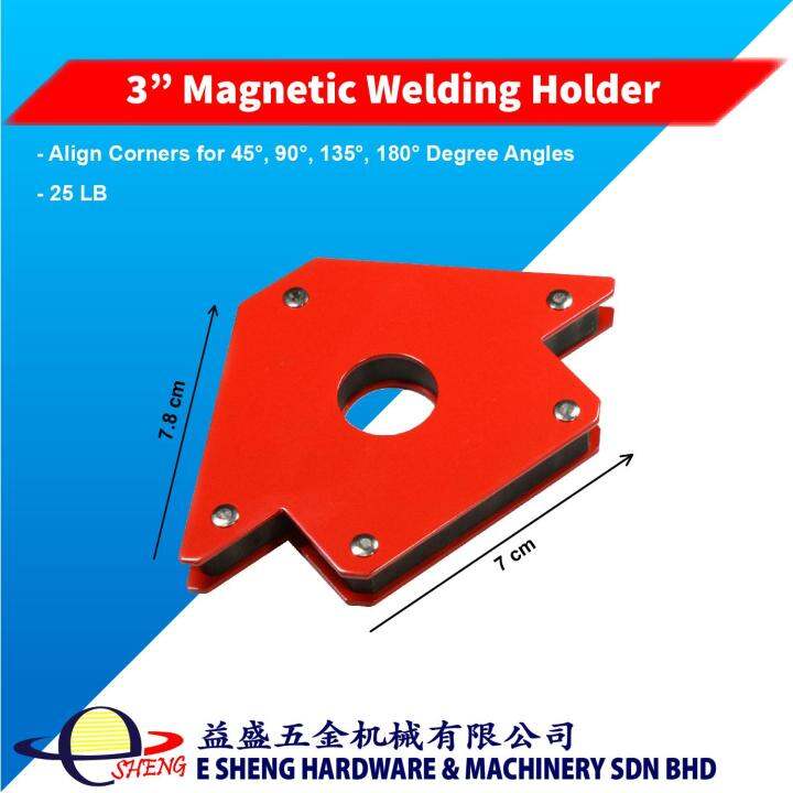 25LB 3'' Magnetic Welding Angle Holder Corner Arrow Support Strength ...