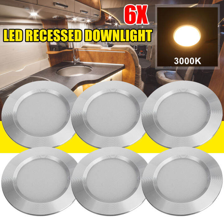 LED 12V Spot Light Dimmable Caravan Boat Recessed Warm White Downlight ...