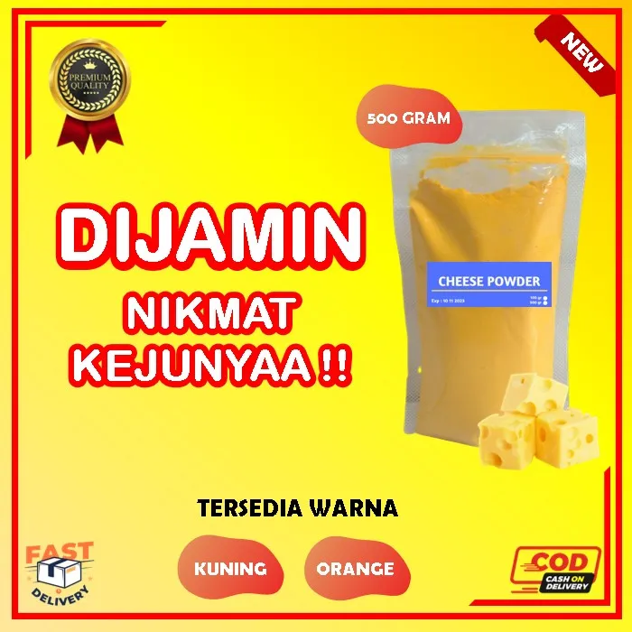 Bubuk Keju Cheese Powder Keju Bubuk 500 Gram Bumbu Tabur Untuk Makanan ...