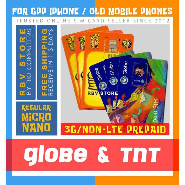 Smart TNT 3G / Globe 3G Non-LTE Special Numbers Vanity Sim Cards ...