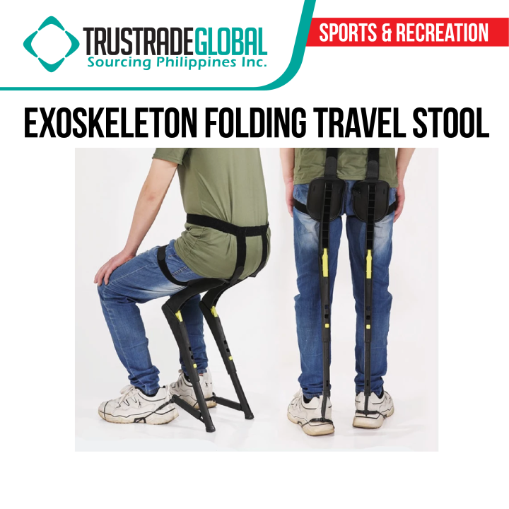 Exoskeleton Wearable Sports Travel multifunctional Seat Stool ...