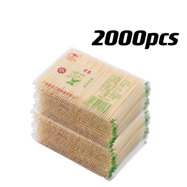 2000pcs/set Natural Bamboo Toothpick Durable Wood Dental Bamboo Picks ...