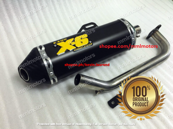 EXOS X6 Silent Pipe MIO/CLICK/SNIPER/AEROX/NMAX/SKYDRIVE/XRM/Sporty/Mio ...