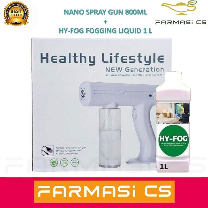 Healthy Lifestyle Wireless Charging Nano Blue Light Atomizer + Hy-Fog ...