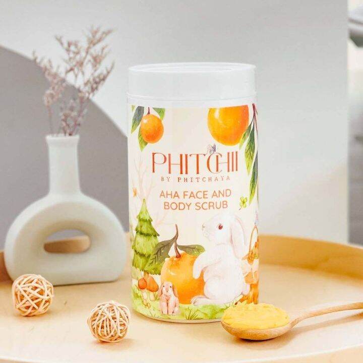 PHIT CHII AHA FACE AND BODY SCRUB BY PHITCHAYA สครับ AHA 1 kg. (1 กระปุก) | Lazada.co.th