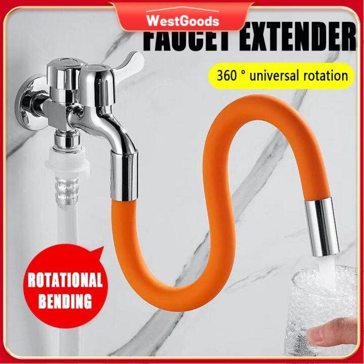 360° Rotating Faucet Extender Bending Flexible Hose Water Tap Hose for ...