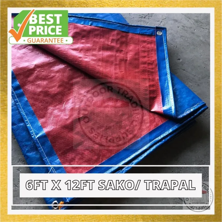 6ft x 12ft SAKO / Trapal / Lona with Eyelets - Waterproof Laminated ...