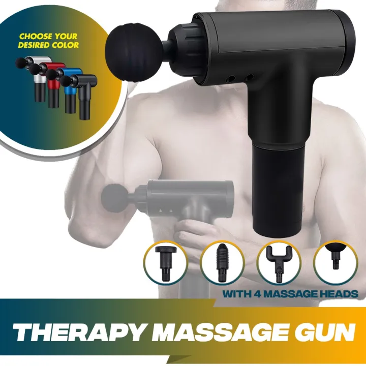 Therapy Gun Massager 6 Speed Vibration High Power Body Theragun ...