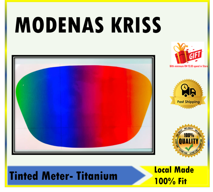 [FREE GIFT] MODENAS KRISS & DINAMIK TINTED METER - TINTED TITANIUM | Lazada