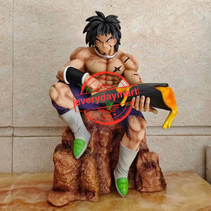 DRAGON BALL💥BROLY BLACK HAIR SITTING POSE 23cm💥ACTION FIGURE TOYS ...