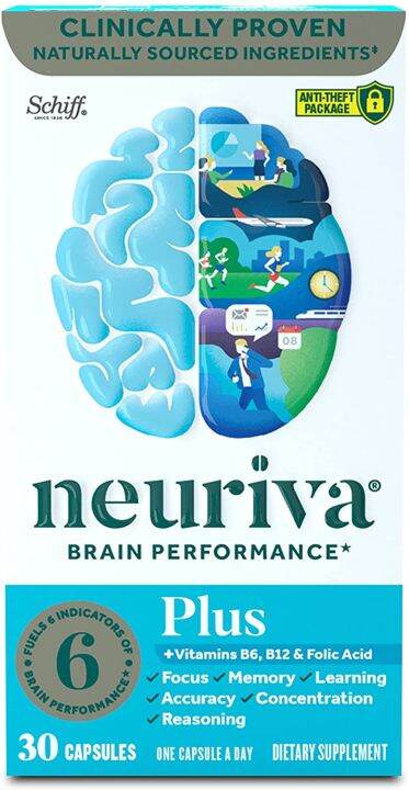 Neuriva Nootropic Brain Support Supplement + Vitamin B6, B12 & Folic Acid, 30 Capsules | Lazada PH