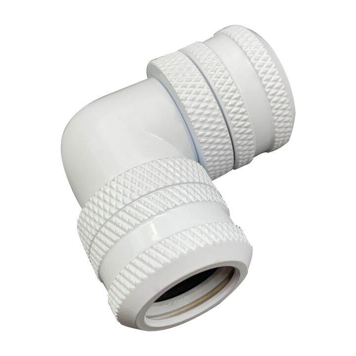 90 Degree Chrome Fitting for PC Water Cooling System Hand Compression ...