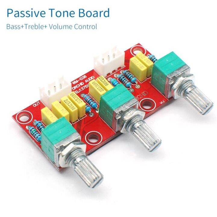 Passive Tone Board Bass Treble Volume Control Preamplifier Audio Tuning ...