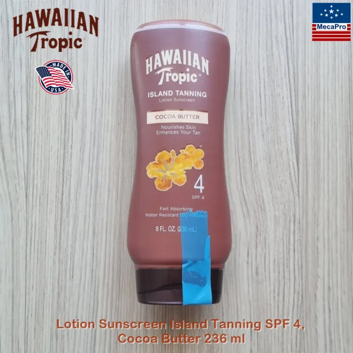 Hawaiian Tropic® Lotion Sunscreen Island Tanning SPF Water Resistant ...