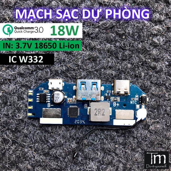 Mạch Sạc Dự Phòng Sạc Nhanh QC3.0 Chip W332 P155D | Lazada.vn
