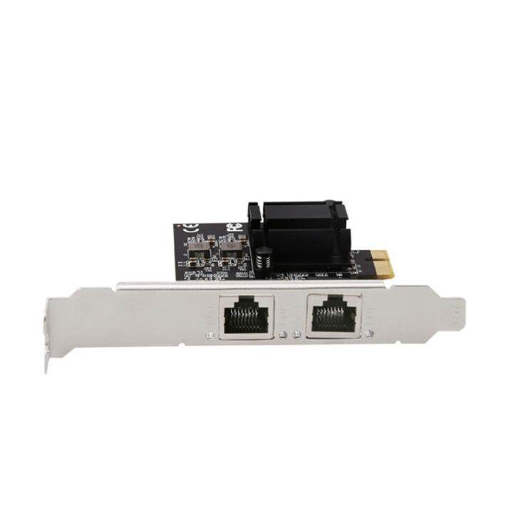 1 Piece PCIE X1 Gigabit Network Card Dual-Port 2.5G Desktop Network ...