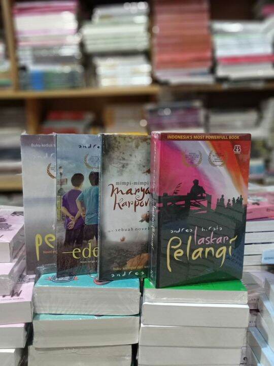 Buku Paket 4 Novel Laskar Pelangi , Edensor , Sang Pemimpi , Maryamah ... Buku Paket 4 Novel Laskar Pelangi , Edensor , Sang Pemimpi , Maryamah ...