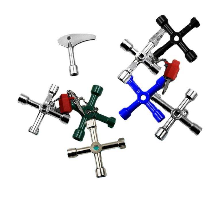 Multifunction 4 Ways Universal Triangle Wrench Key Plumber Keys ...