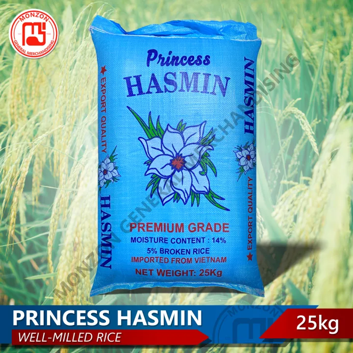 Princess Hasmin Well-Milled Rice 25kg | Lazada PH
