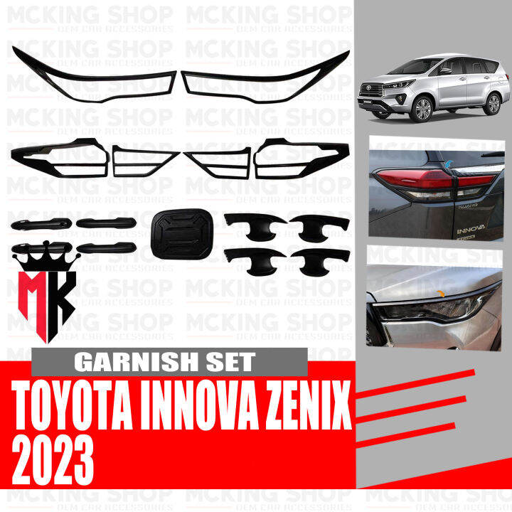 Toyota Innova Zenix 2023 Garnish Combo Set (Black) | Lazada PH