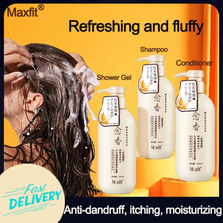 Anti Dandruff Shampoo For Dandruff and Scalp Treatment【Anti-dandruff + hair care + shower gel ...