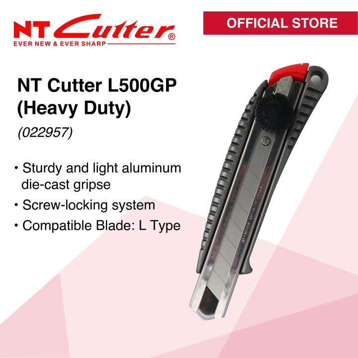 NT Cutter L-500P/L-500GP Cutter Knife Screw-Locking-System, 47% OFF