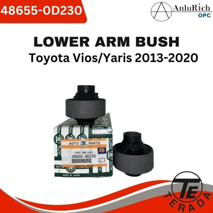 TERADA Lower Arm Bush Big Set of 2 For Toyota Vios/Yaris 2013-2020 Part ...