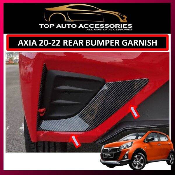 AXIA 2020-2022 BUMPER GARNISH COVER, REAR BUMPER BODYKIT, REAR ...