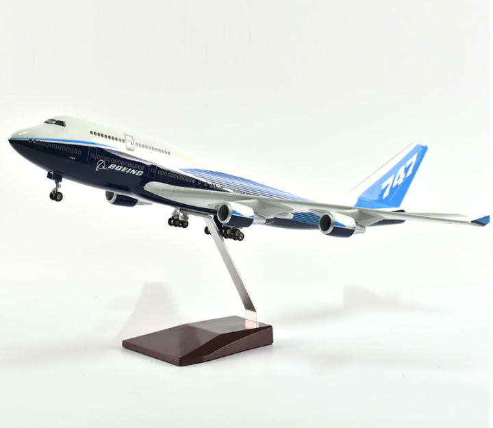 Boeing Factory Livery Boeing 747-400 Aircraft Model with LED Light High ...