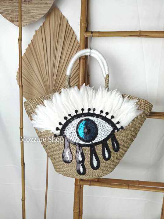 tas mendong bali tas anyaman etnik bali tas bulu handmade | Lazada ...